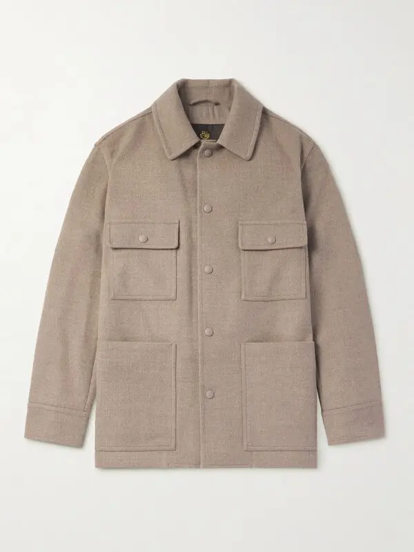 Loro Piana Darcy Pecora Nera® Wool-felt Overshirt