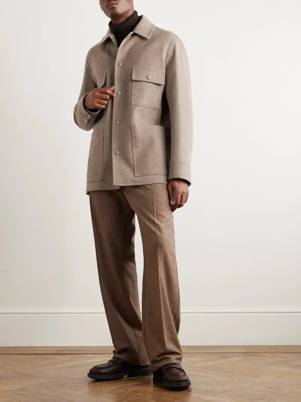 Loro Piana Darcy Pecora Nera® Wool-felt Overshirt