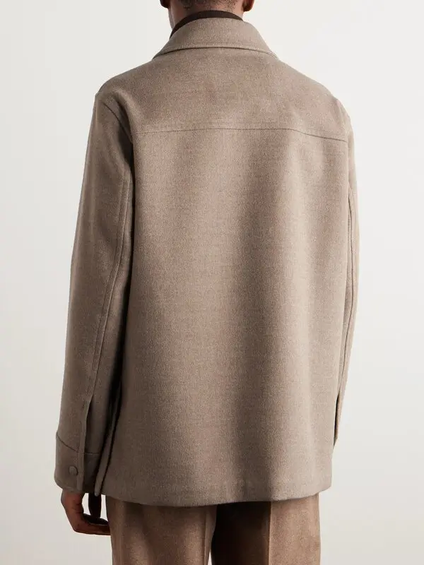 Loro Piana Darcy Pecora Nera® Wool-felt Overshirt