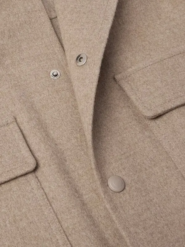 Loro Piana Darcy Pecora Nera® Wool-felt Overshirt