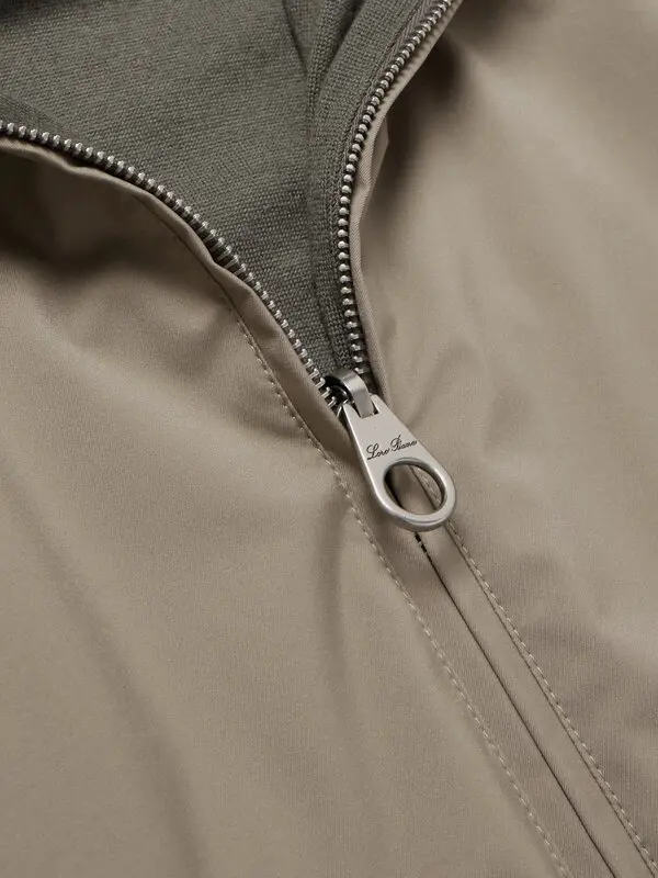 Loro Piana Reversible Windmate® Storm System® Shell And Cashmere Bomber Jacket