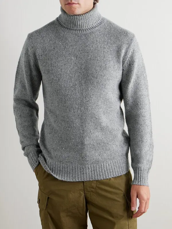 Hartford Donegal Wool-blend Rollneck Sweater