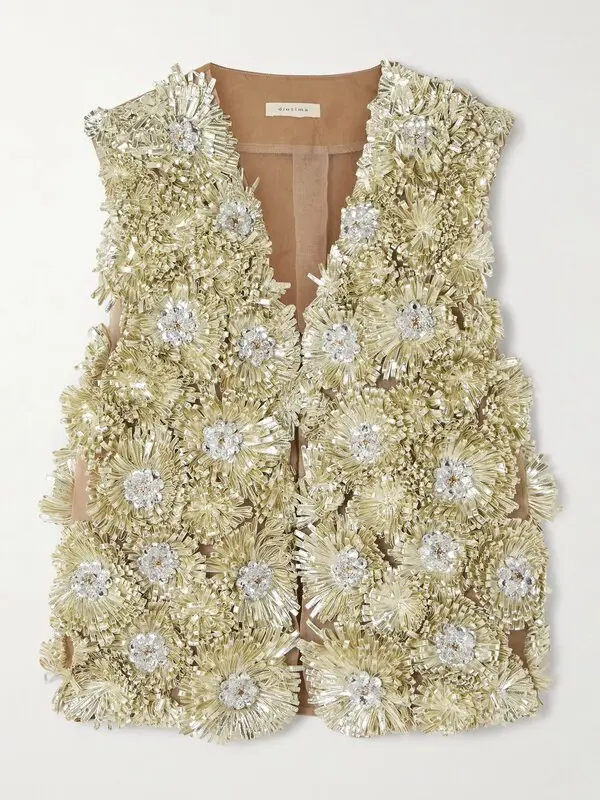 DIOTIMA Lorimers Embellished Vest - Gold