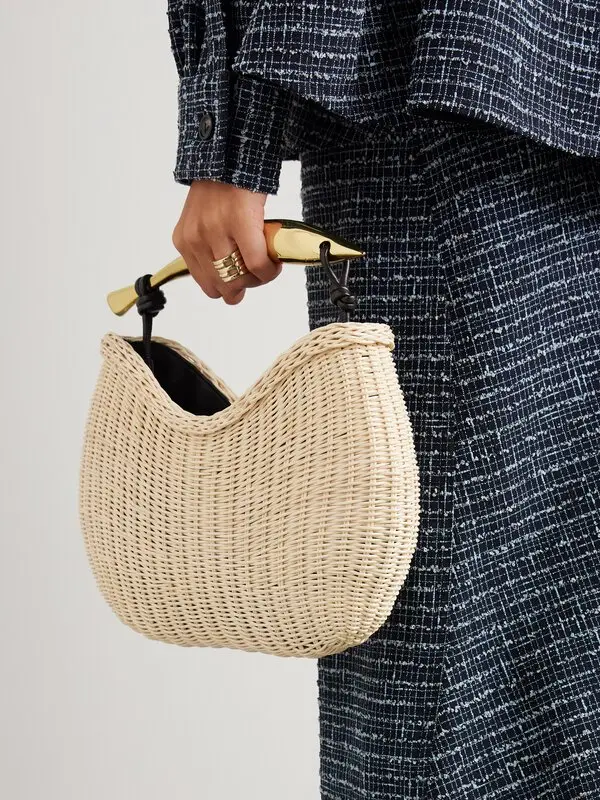 Bottega Veneta Small Sardine Raffia Tote