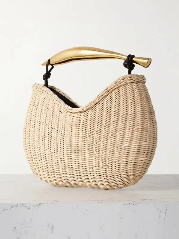 Bottega Veneta Small Sardine Raffia Tote