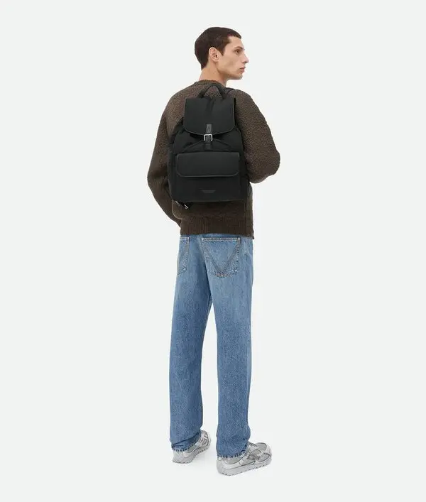 Bottega Veneta Crossroad Backpack - Black | Editorialist