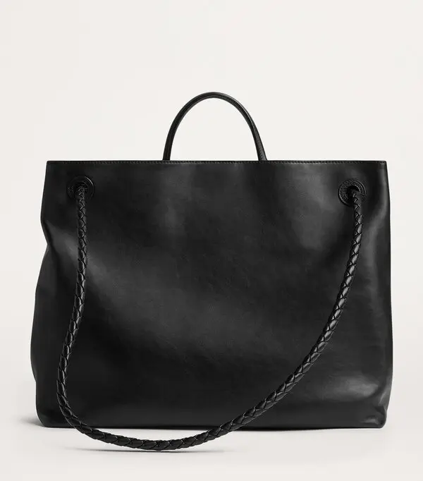 Bottega Veneta Large Andiamo Shoulder Bag - Black