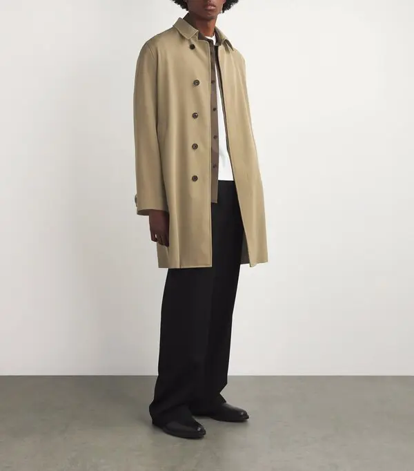 THE ROW Wallace Wool Gabardine Car Coat