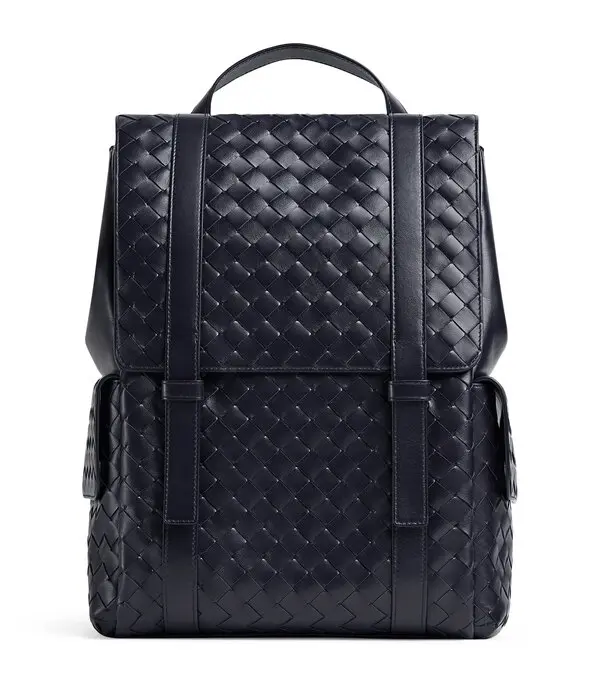 Bottega Veneta Intrecciato Back-to-school Backpack - Blue