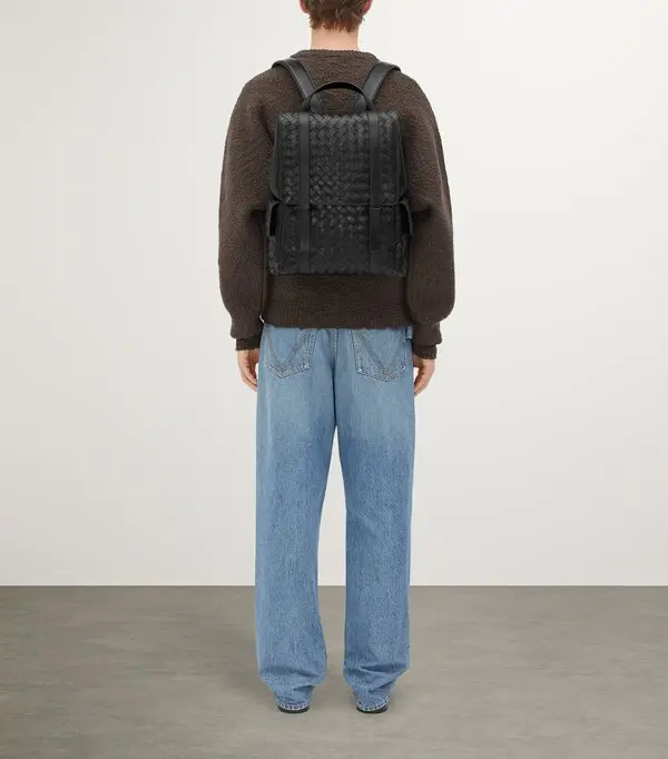 Bottega Veneta Intrecciato Back-to-school Backpack - Grey