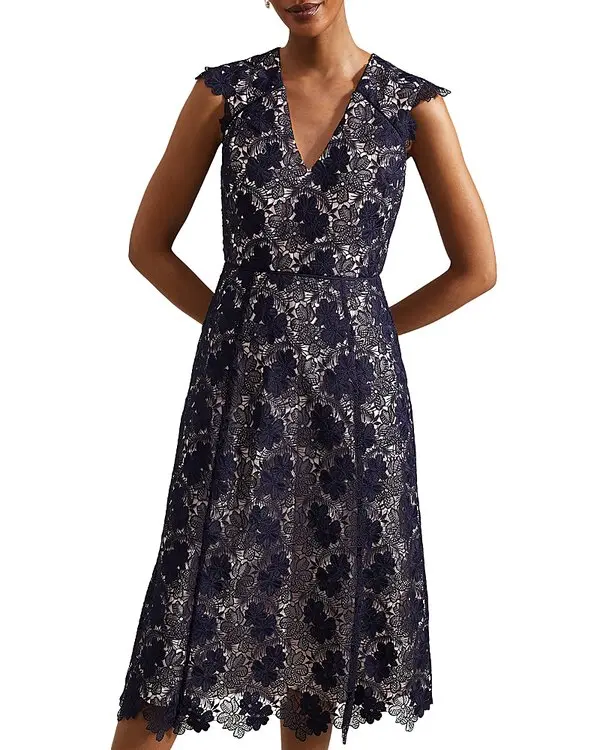 HOBBS LONDON Hannah Lace Midi Dress