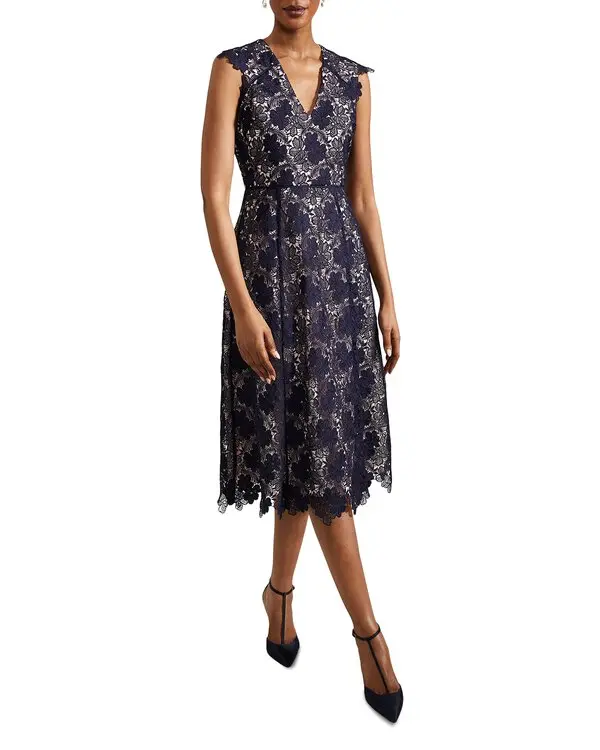 HOBBS LONDON Hannah Lace Midi Dress