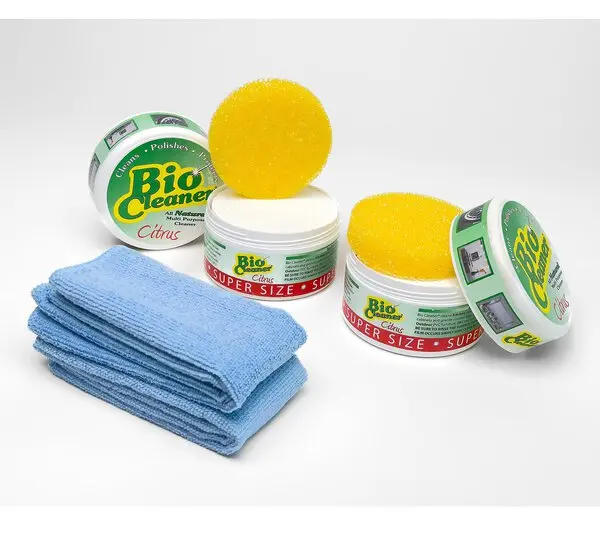 BIO CLEANER Set Of 17.5oz Cleaning Clays W/ Towels - One-color