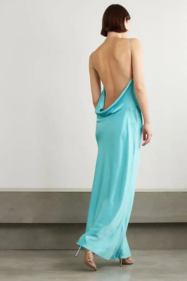 michael lo sordo green dress Michael Lo Sordo Iced Bias Gown