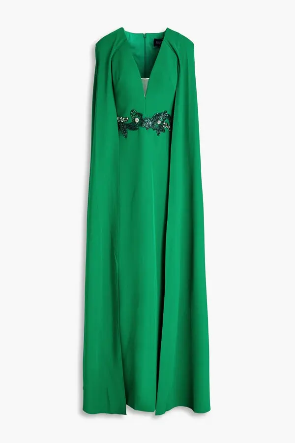 slim fit dress slacks Mesh VNeck Gown main image 1