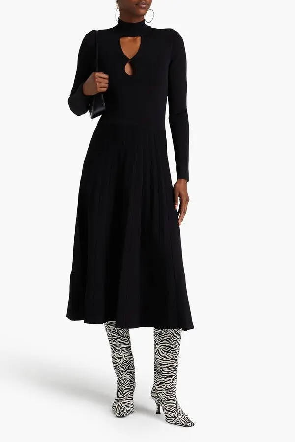 Mackenzie Ribbed-knit Midi Dress