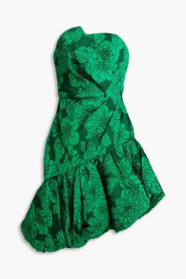 slim fit dress slacks High Low Embroidered Mikado Dress main image 1