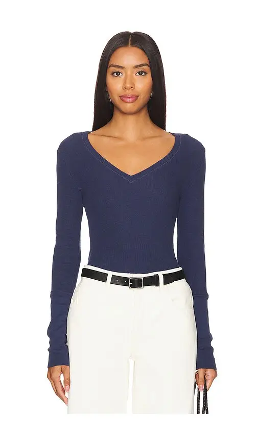 BOBI V Neck Long Sleeve