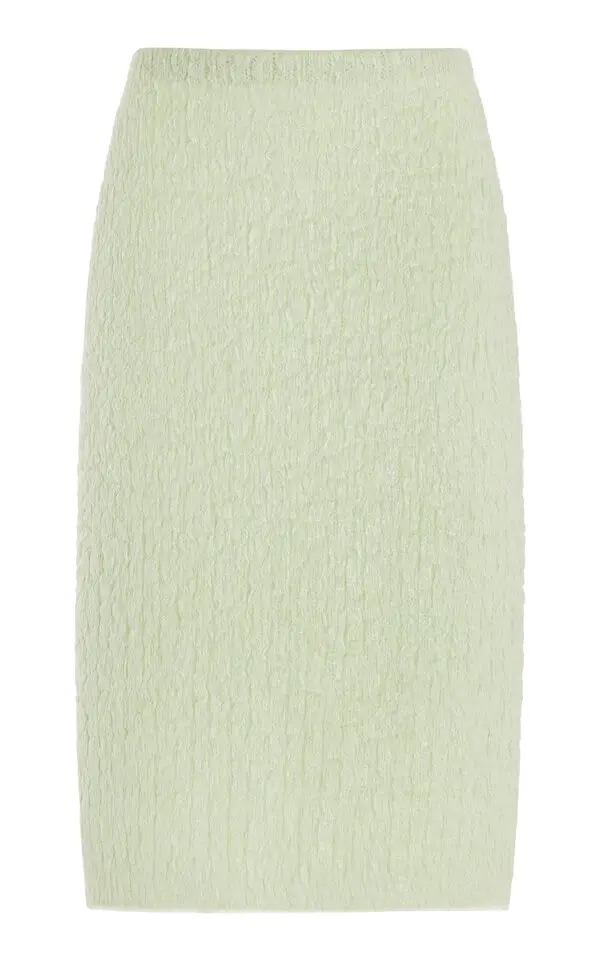 Miu Miu Mohair-wool Midi Skirt