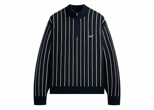 Kith Harmon Quarter Zip Mock Neck - Nocturnal
