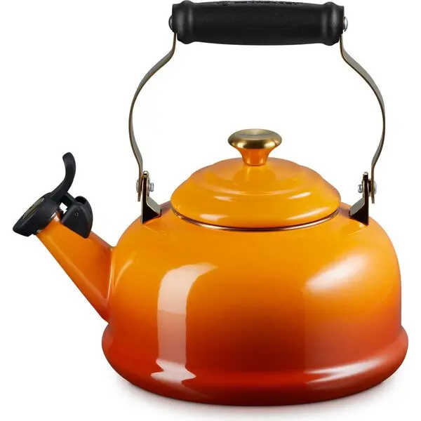 LE CREUSET Noël Collection Whistling Tea Kettle - Persimmon