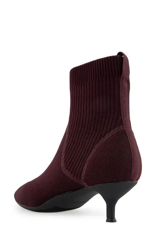 Aerosoles Lanita Knit Booties - Deep Aubergine Knit