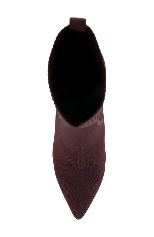 Aerosoles Lanita Knit Booties - Deep Aubergine Knit