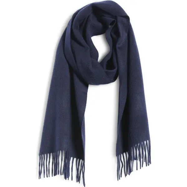Nordstrom Cashmere Scarf - Navy