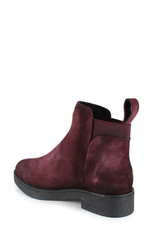 NATIONAL COMFORT Evita Ankle Bootie - Burgundy Suede