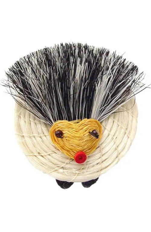 MBARE Animal Lidded Basket - Hedgehog
