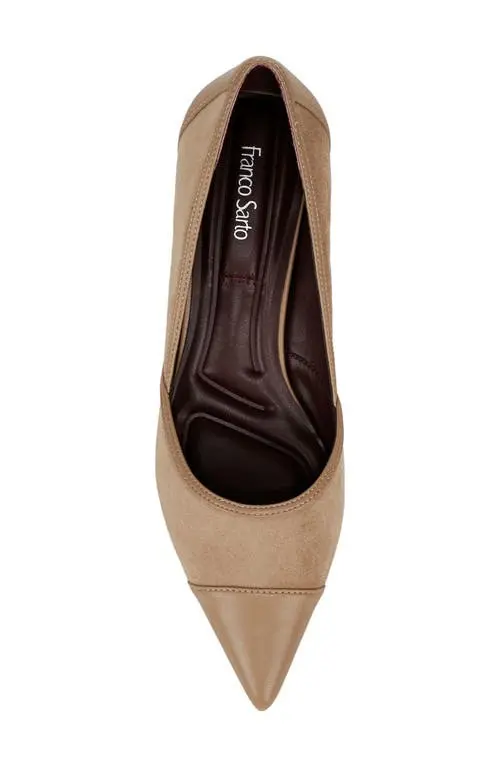 Franco Sarto Darcy Pointed Toe Kitten Heel Pump