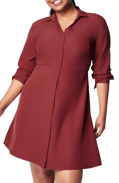 chinese dress ladies SPANX Perfect A-Line 3/4 Sleeve Dress