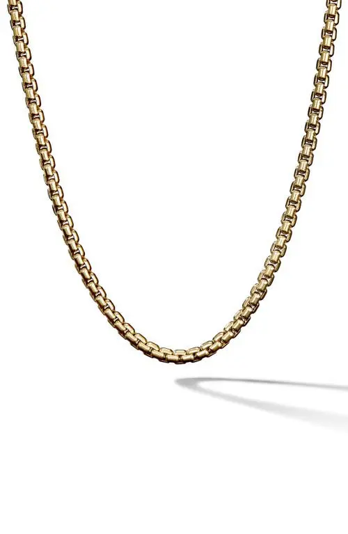 David Yurman 18k Gold Box Chain Necklace - Yellow Gold