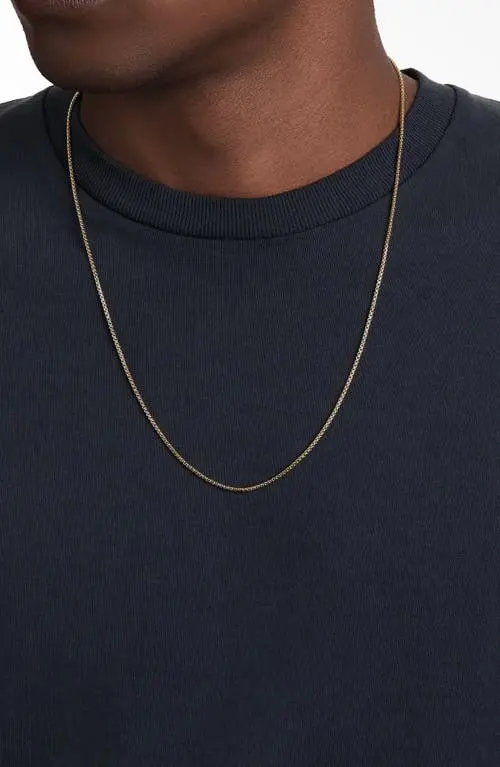 David Yurman 18k Gold Box Chain Necklace