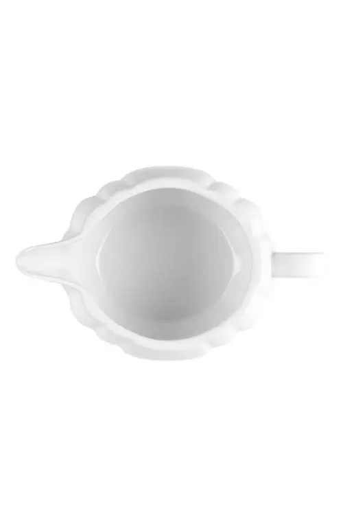 LE CREUSET Pumpkin Gravy Boat & Lid - White