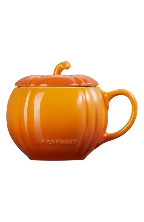 LE CREUSET Pumpkin Mug & Lid - Persimmon
