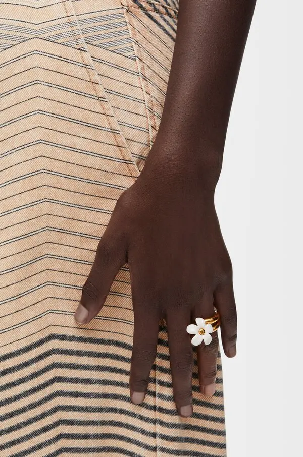 Loewe Flor Ring - Gold/white