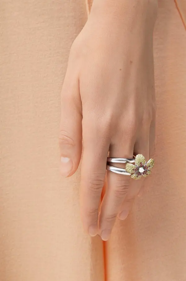 Loewe Flor Ring - Yellow/silver