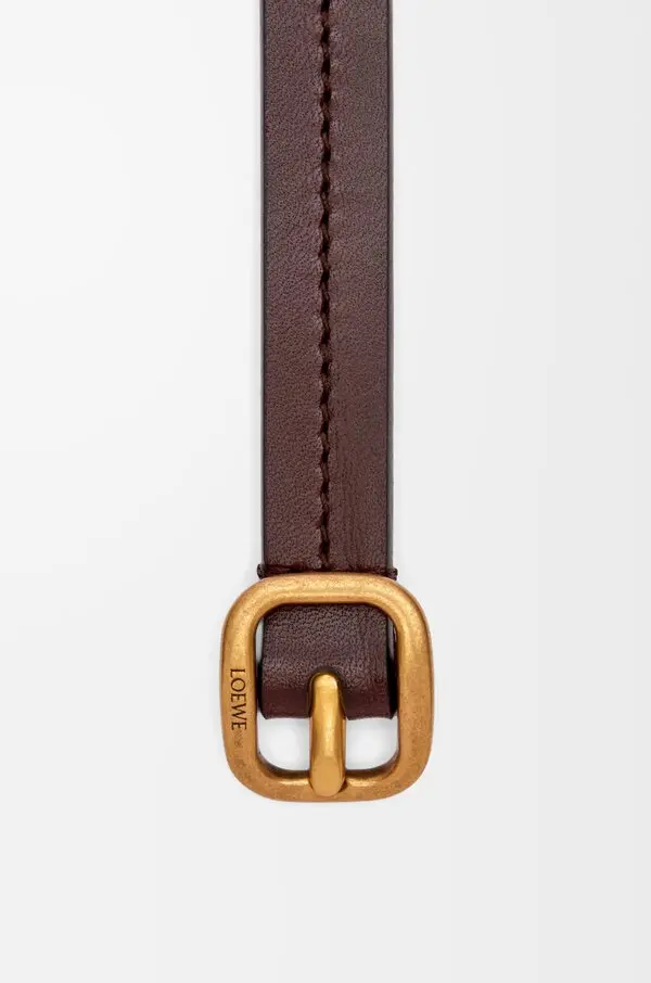 Loewe Classic Leather Belt - Dark Brown