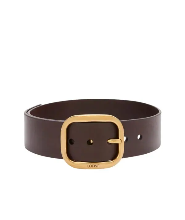 Loewe Rounded Soft Belt - Dark Brown