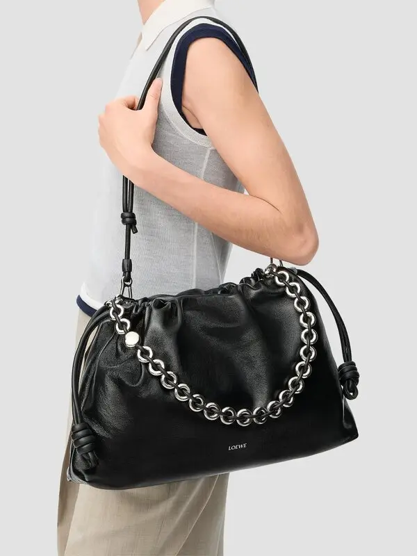 Loewe Flamenco Shoulder Bag - Black