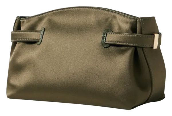 FERRAGAMO Hug Satin Shoulder Bag