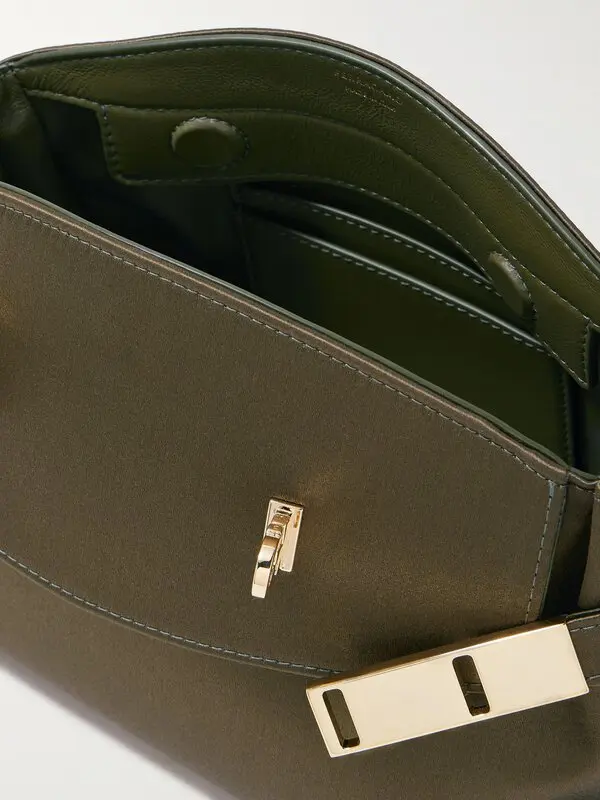 FERRAGAMO Hug Satin Shoulder Bag