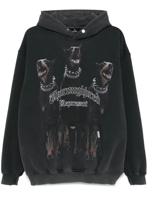 REPRESENT Thoroughbred Hoodie - Black