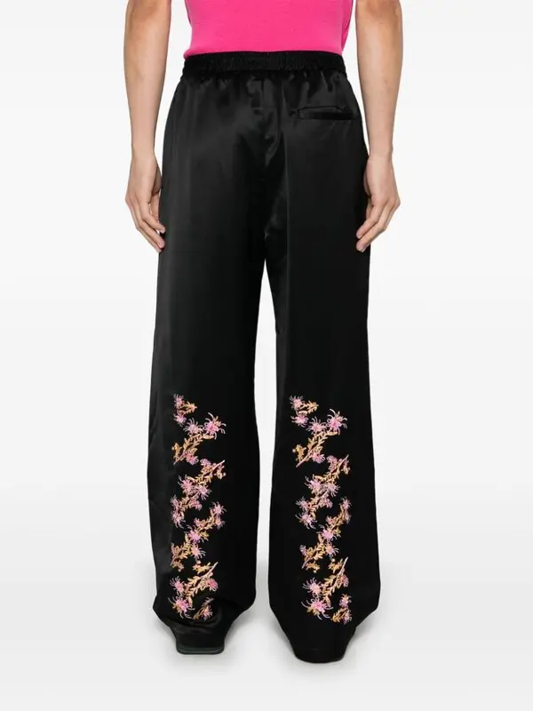 Off-White Logo-embroidered Trousers