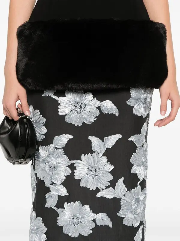 ROTATE BY BIRGER CHRISTENSEN Floral Mesh Pencil Skirt
