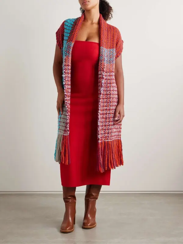 Gabriela Hearst Teagan Fringed Cashmere Vest