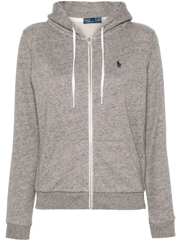 Polo Ralph Lauren Pony-embroidered Hoodie - Grey