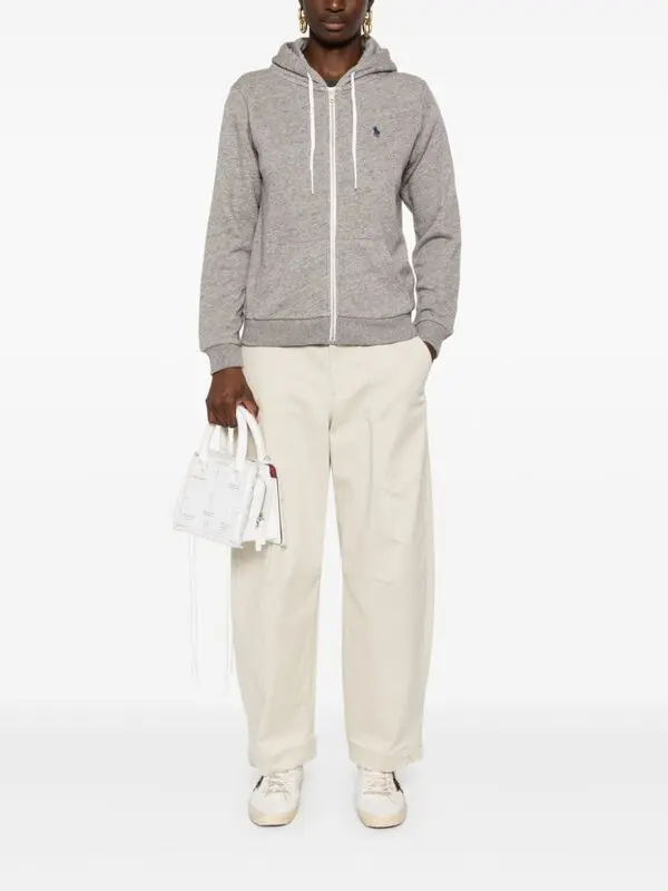 Polo Ralph Lauren Pony-embroidered Hoodie - Grey