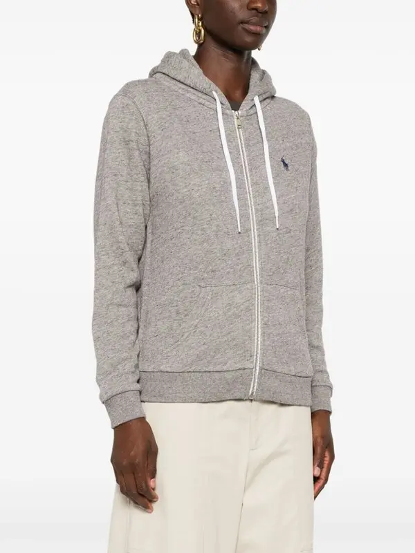 Polo Ralph Lauren Pony-embroidered Hoodie - Grey